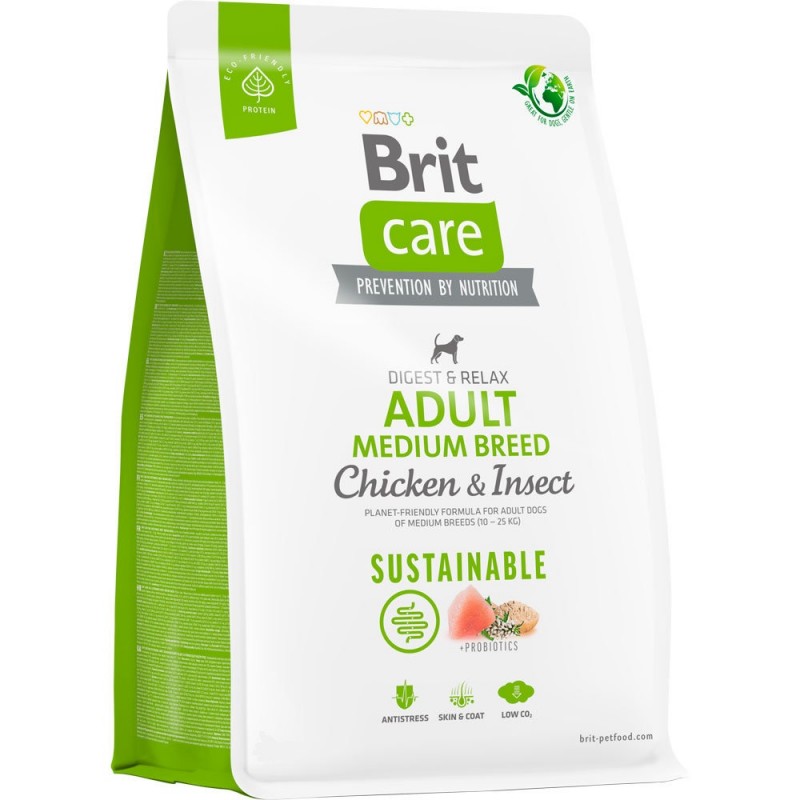 Brit Care 3 Kilos Sustainable Adult Medium Breed – Ilucopet Chile